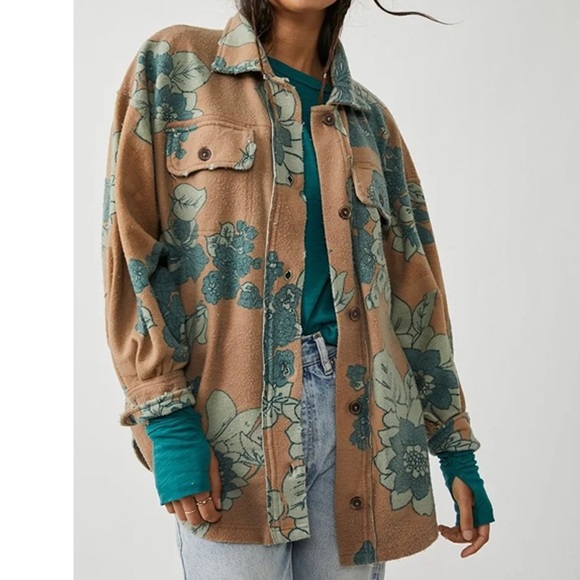 Free People | Jackets & Coats | Nwt Free People Printed Ruby Jacket | Poshmark
